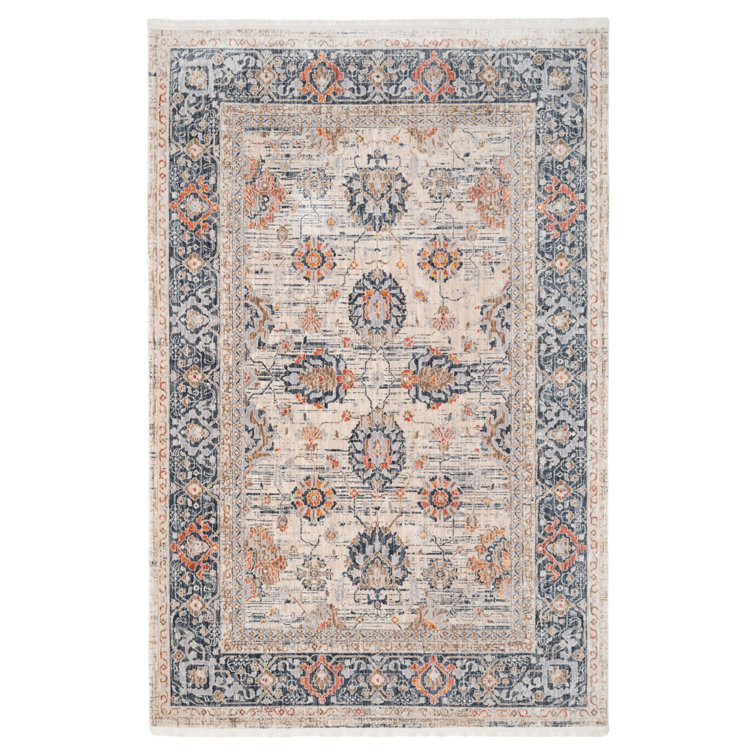 Latitude Vive Beige Traditional Persian Style Soft Area Rug | Wayfair.co.uk