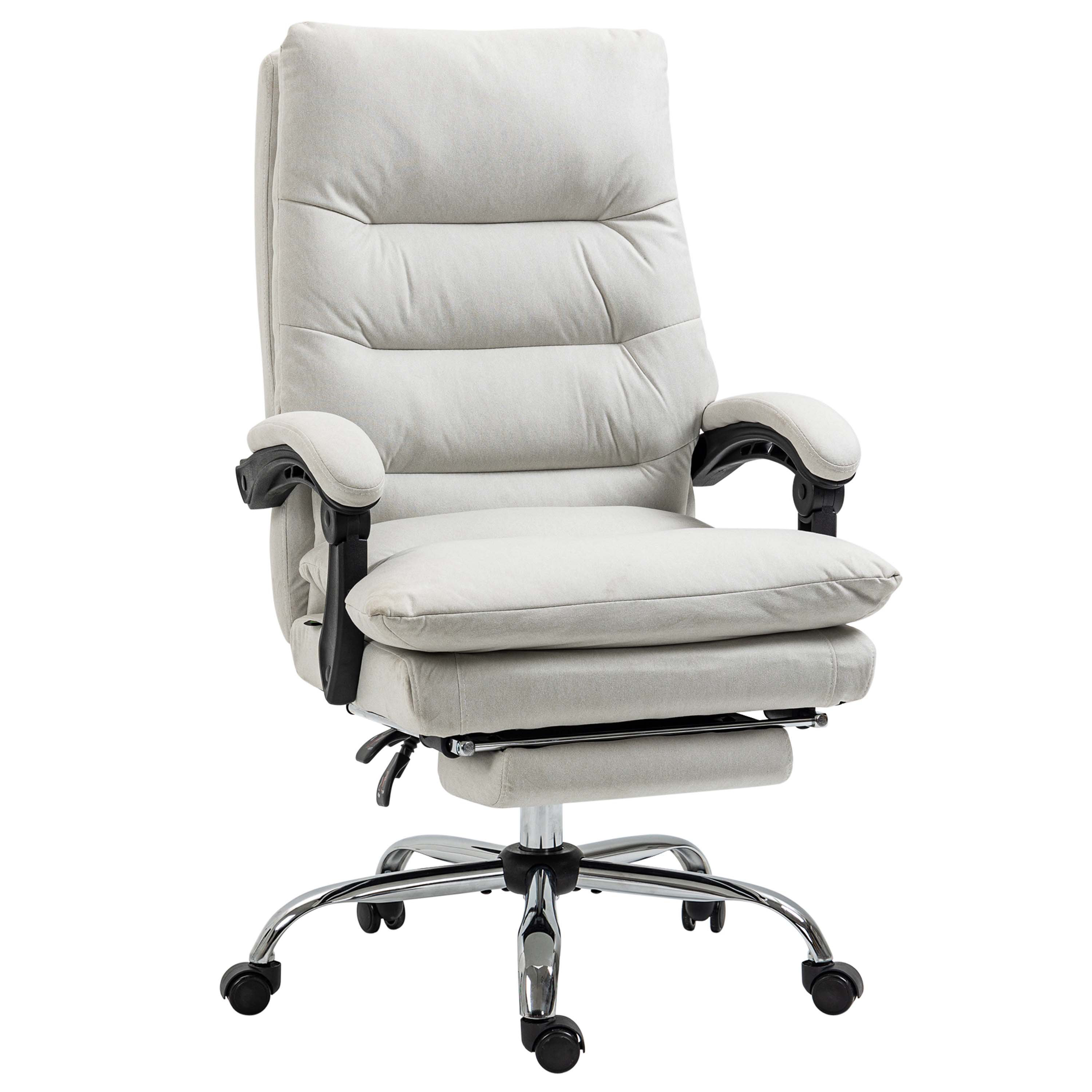 Wildon Home® Microfibre Executive Massage Office Chair, Computer Desk ...