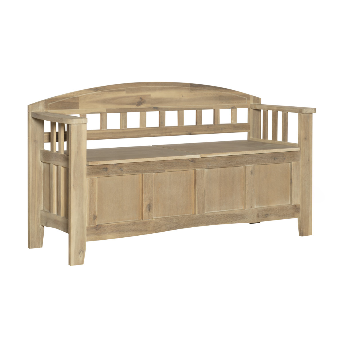 Gracie Oaks Naja Solid Wood Storage Bench & Reviews | Wayfair