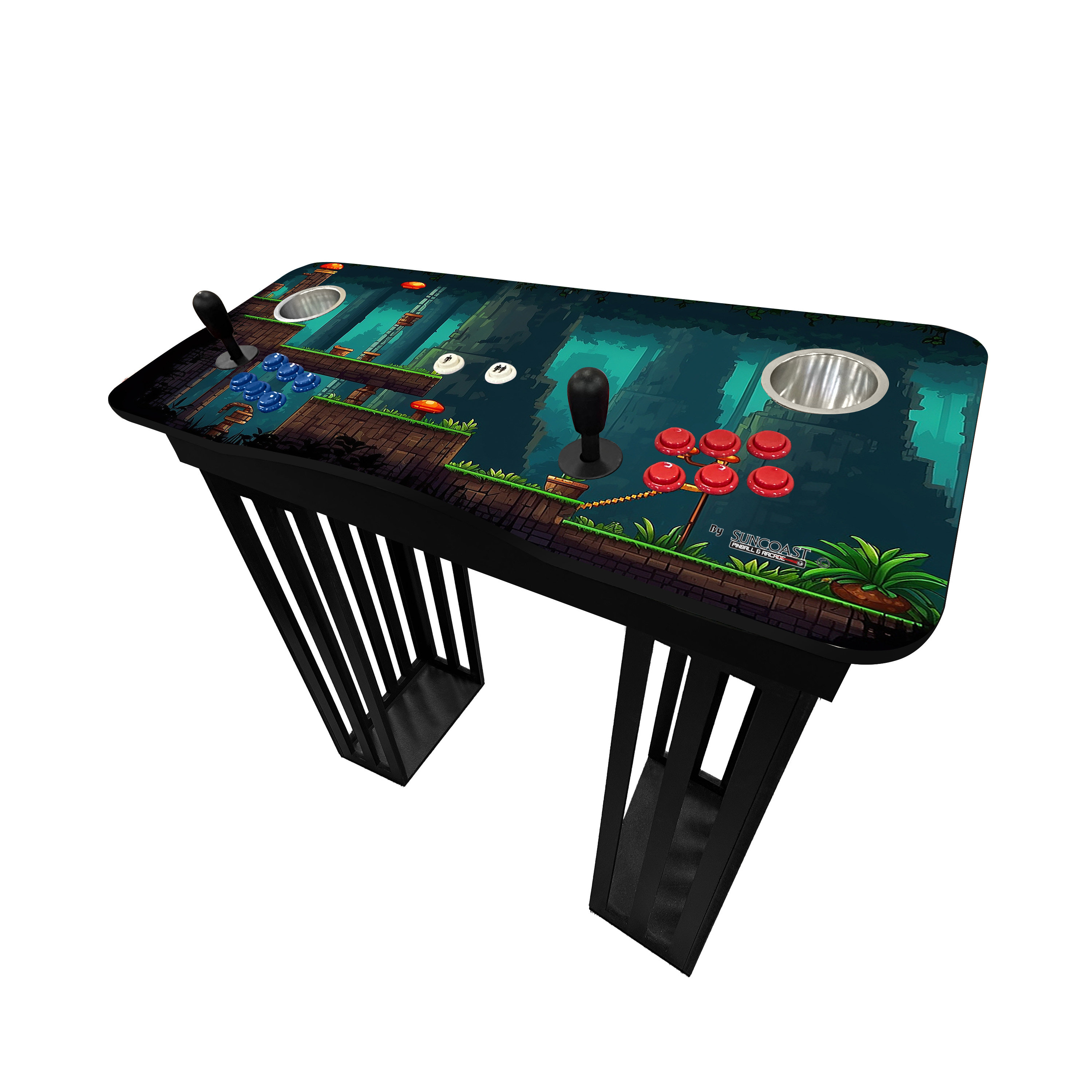 Suncoast Arcade Pedestal Arcade Machine With 5000 Games And Stand | Wayfair