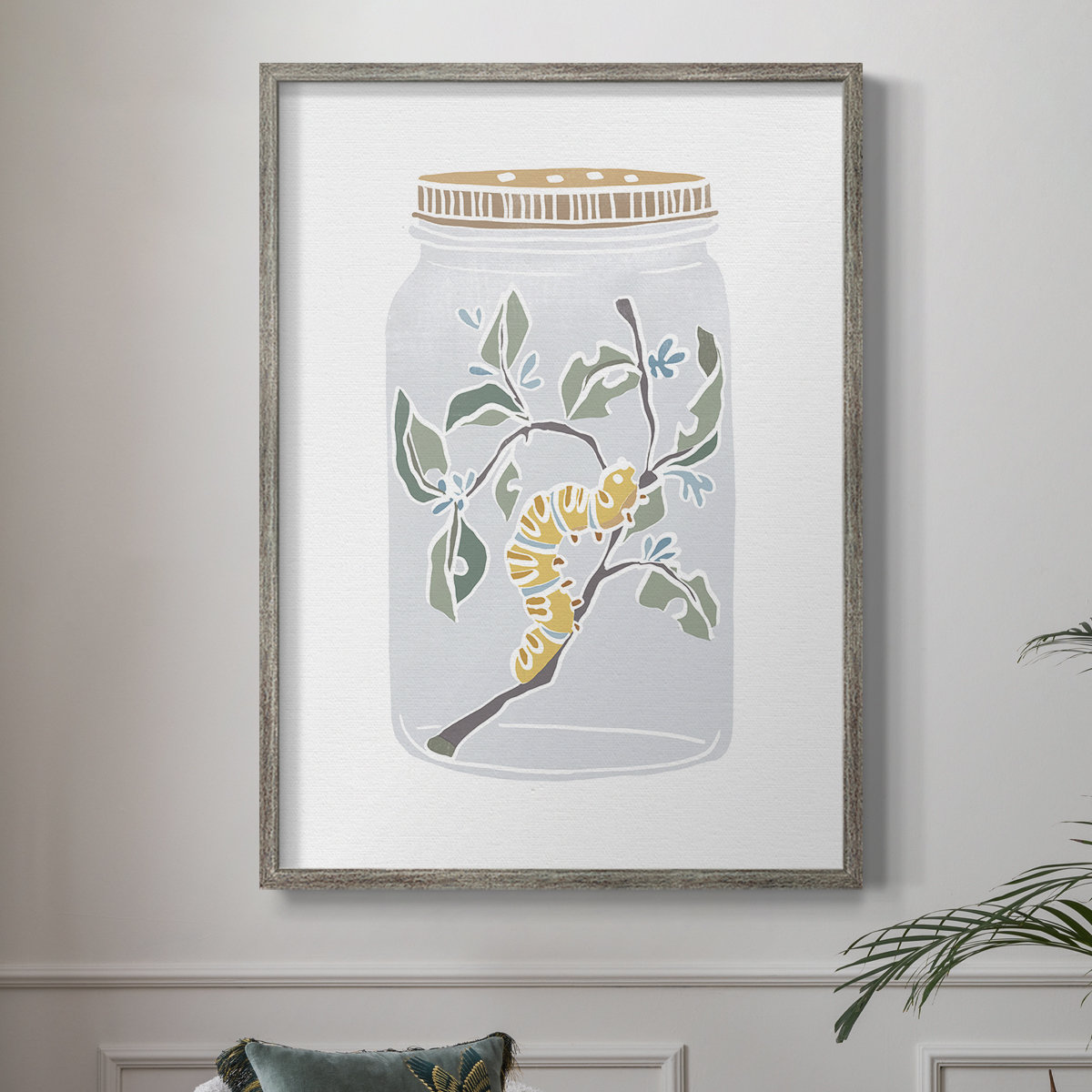 Red Barrel Studio® Nature Jar IV Framed Print - Solid Wood | Wayfair