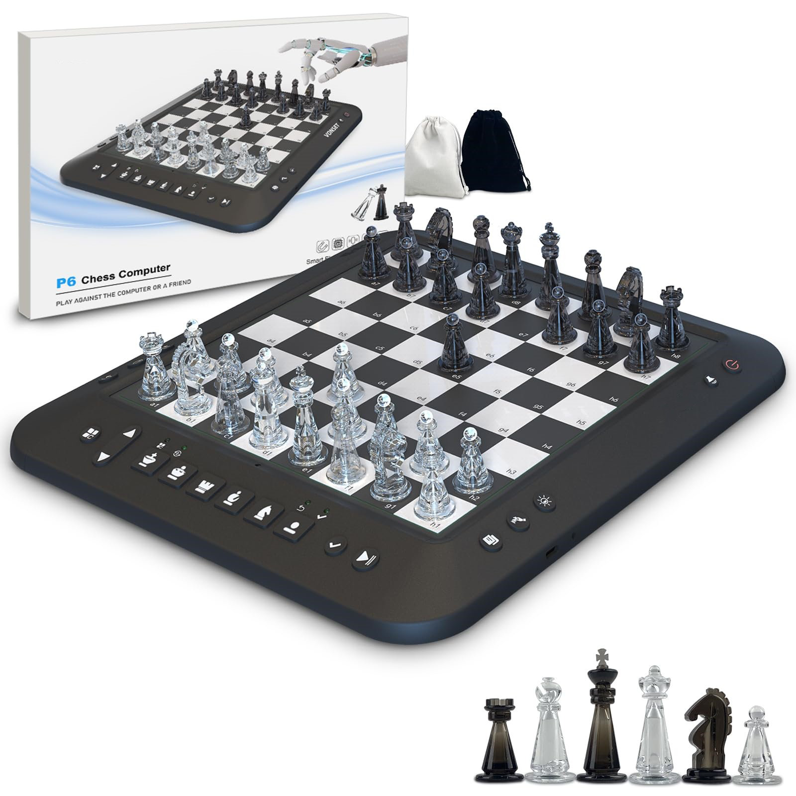 UNIVERSAL WINDOW SOLUTIONS P6 Electronic Chess, Computer Chess Board ...