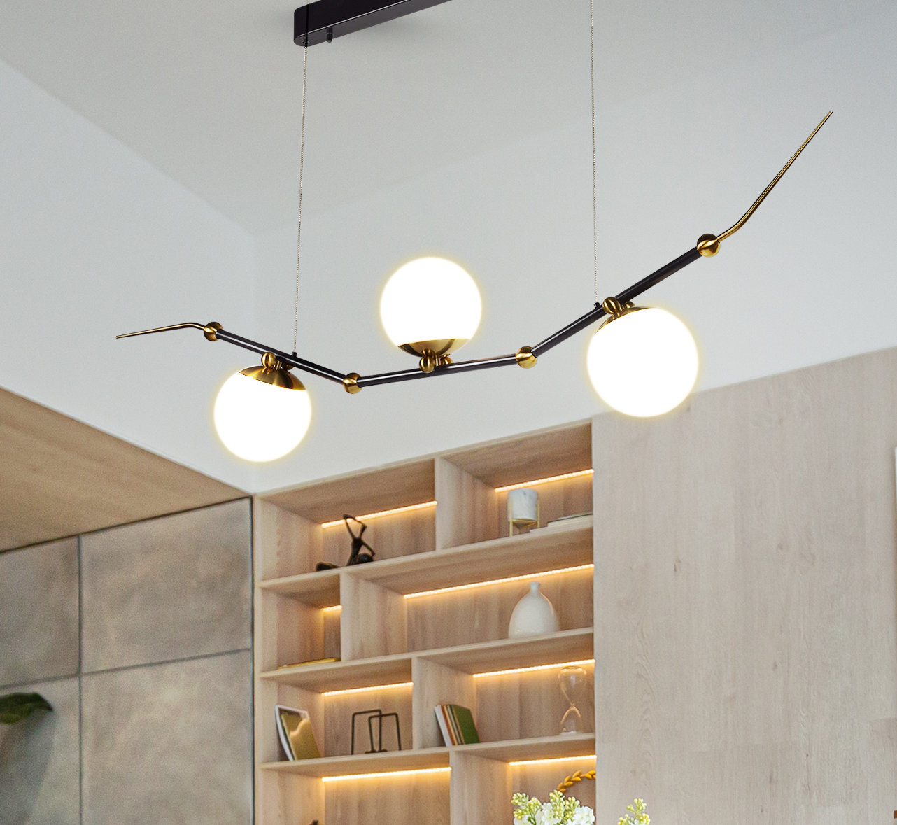 VONN Lighting Chianti 54-in Height Adjustable ETL Certified Integrated ...