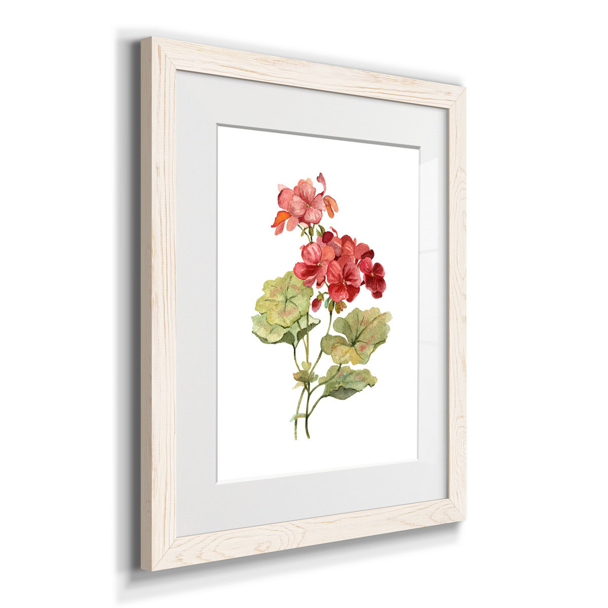 Red Barrel Studio Scarlet Geranium - Picture Frame Painting Print on ...