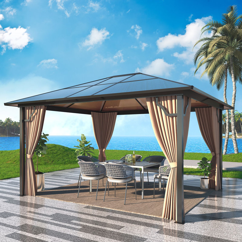 Gartoo Aluminum Patio Gazebo & Reviews | Wayfair