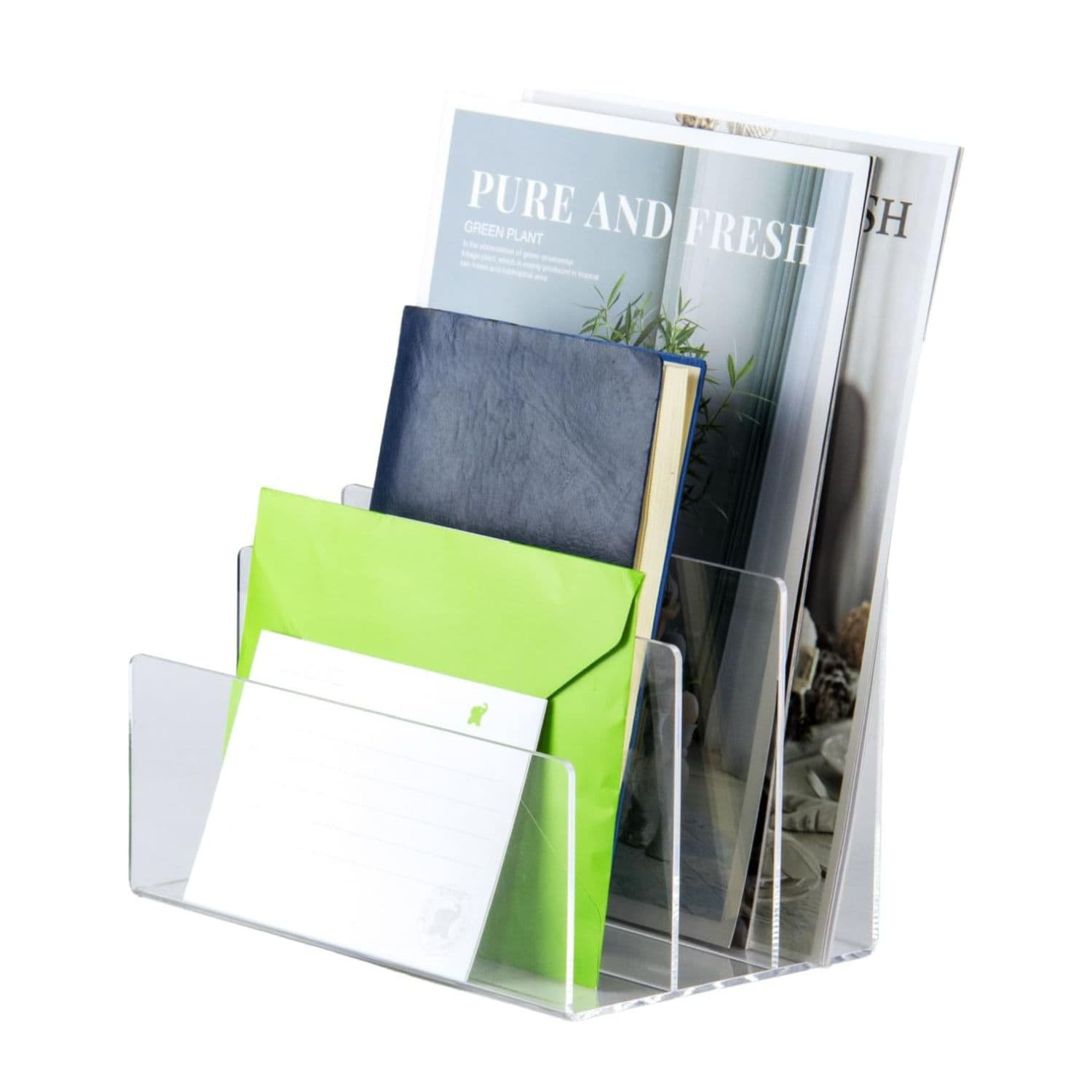 Inbox Zero 3 - Section Vertical Acrylic Desktop File Organizer ...