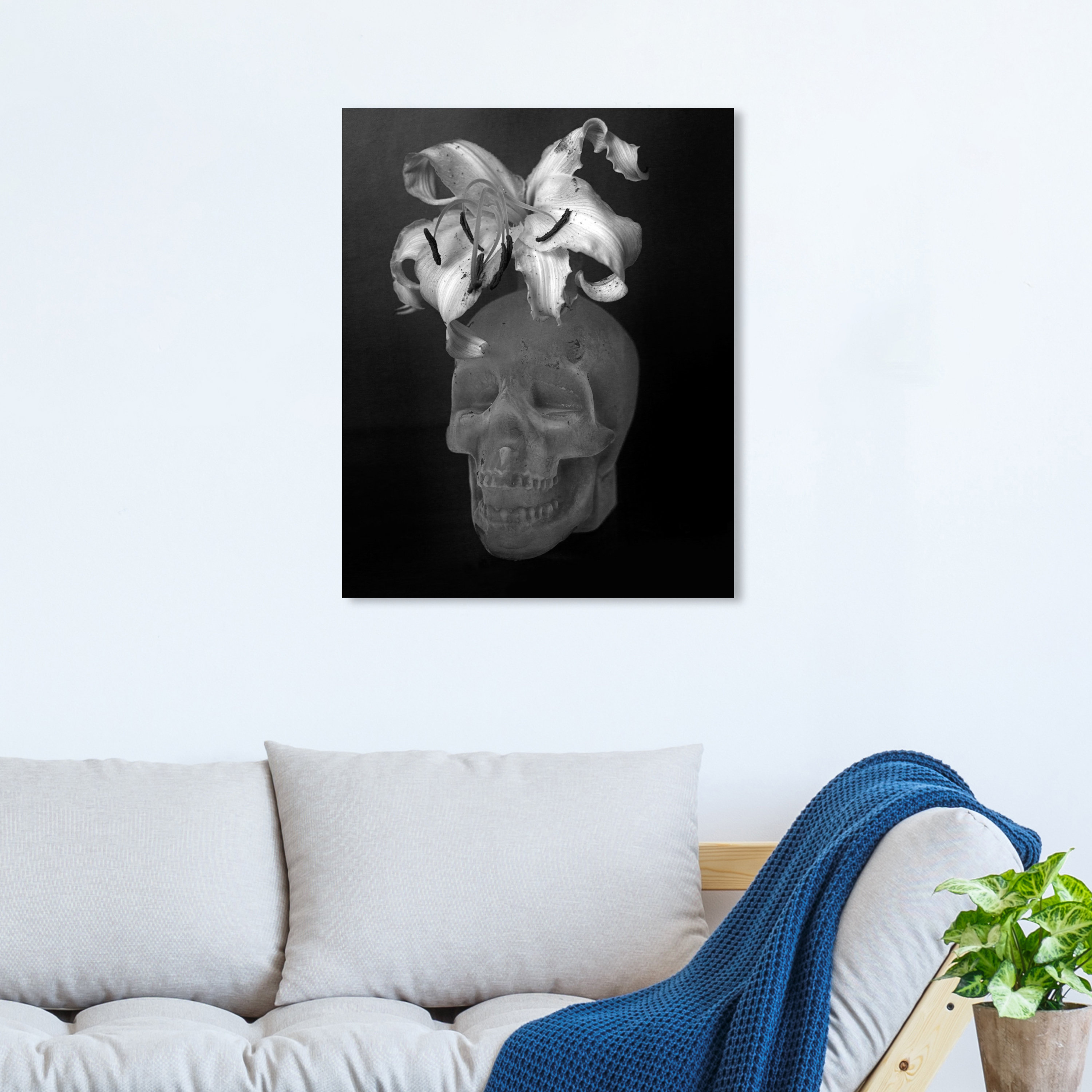 Brayden Studio® 'Skull Renaissance' Wrapped Canvas Photographic on ...
