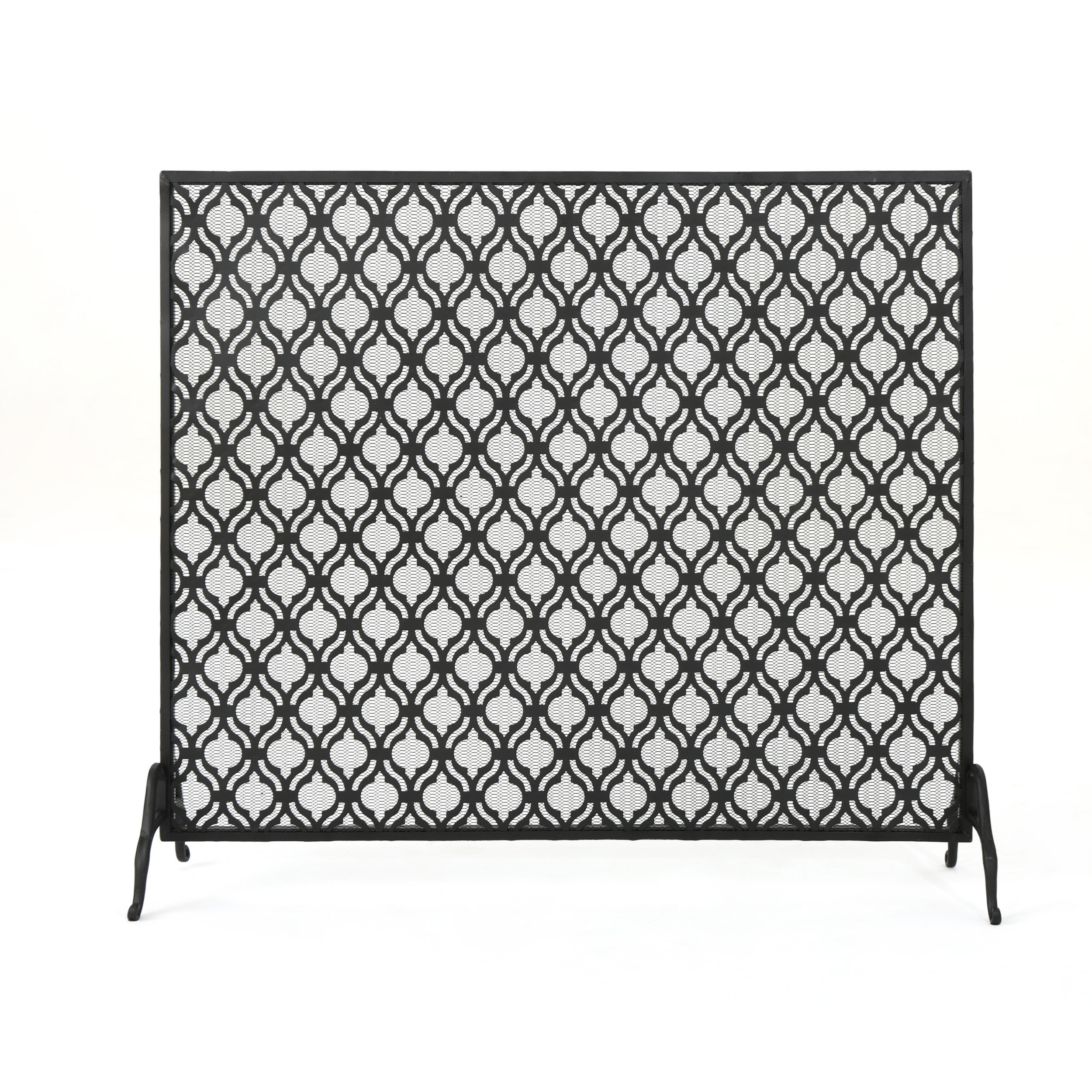 Everly Quinn Premium Fireplace Screen Set – Dual-Layered Mesh for ...