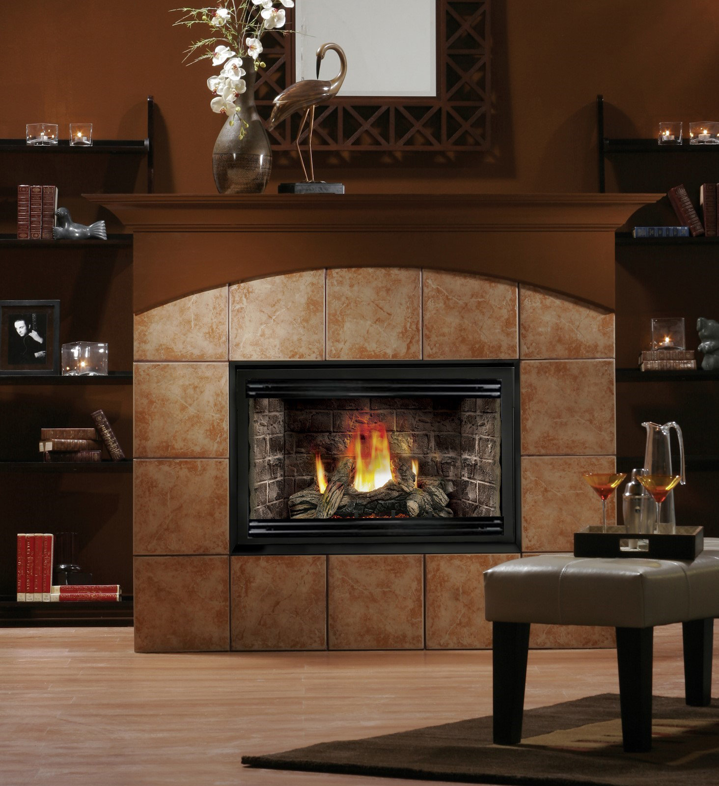 Kingsman Fireplaces Direct Vent Natural Gas/Propane Fireplace Insert ...