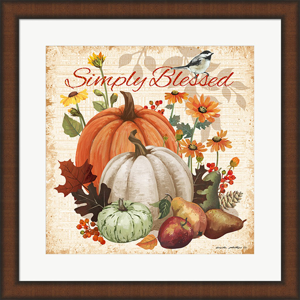 The Holiday Aisle® Simply Blessed By Anita Phillips, Framed Wall Art by ...