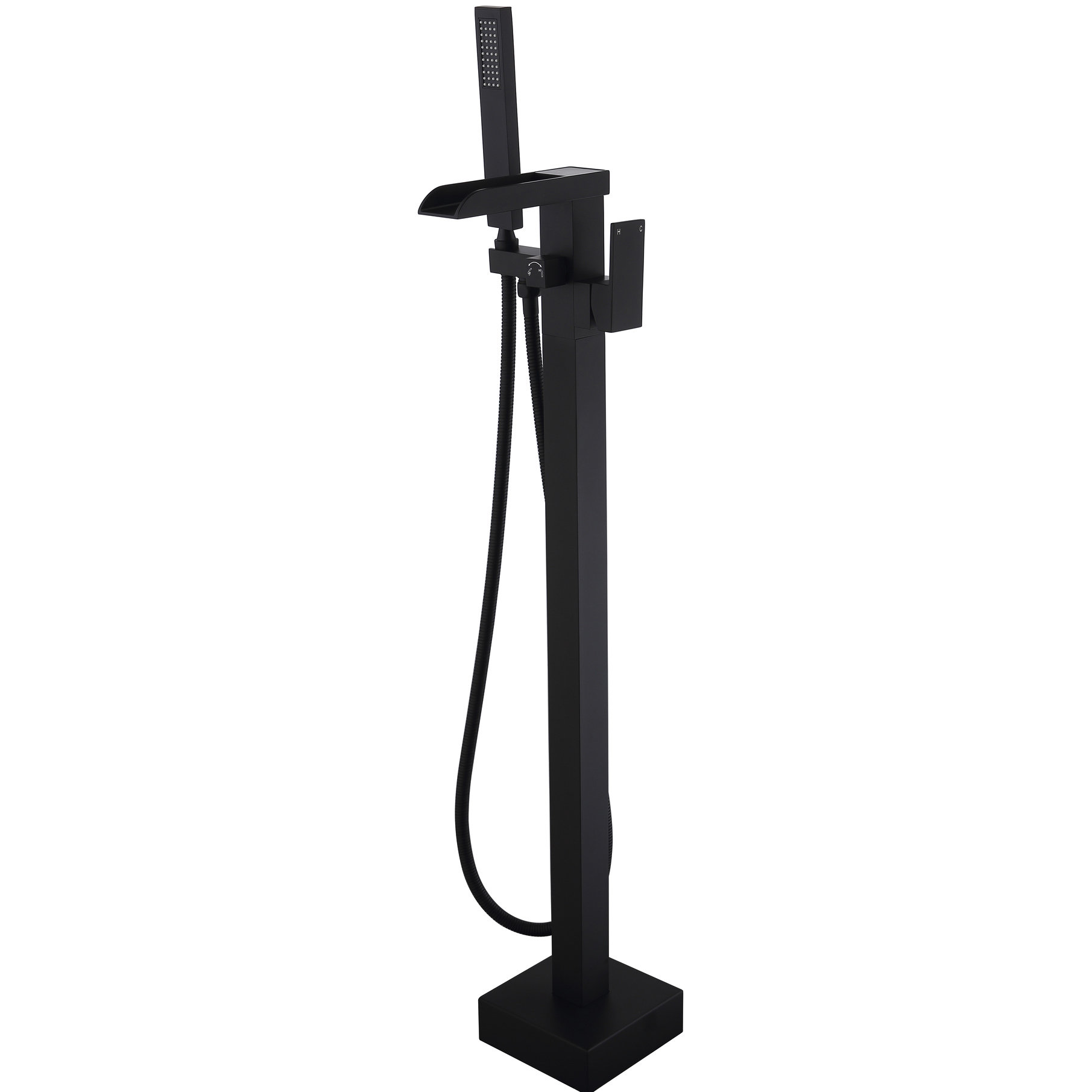 BoudoirBloom Floor Mounted Tub Faucet With Handheld Shower And Feature ...