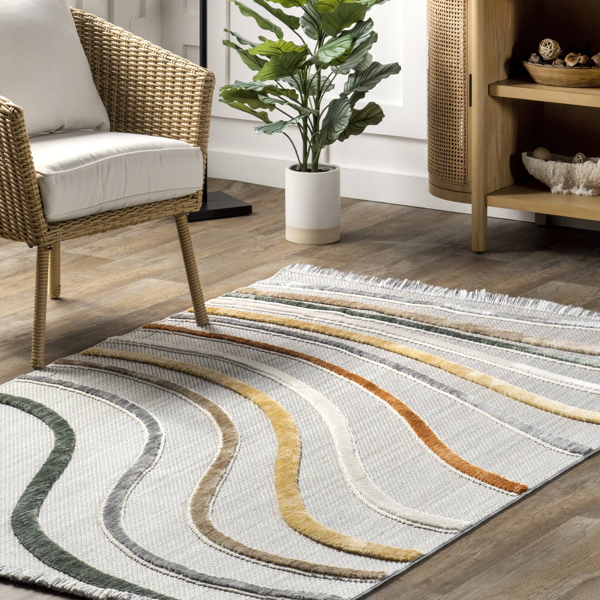 Wrought Studio ACOS07A_Light Grey Area Rug - Wayfair Canada