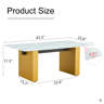 KAQCVIN Tempered Glass With Sticker Desktop Coffee Table And Dining ...
