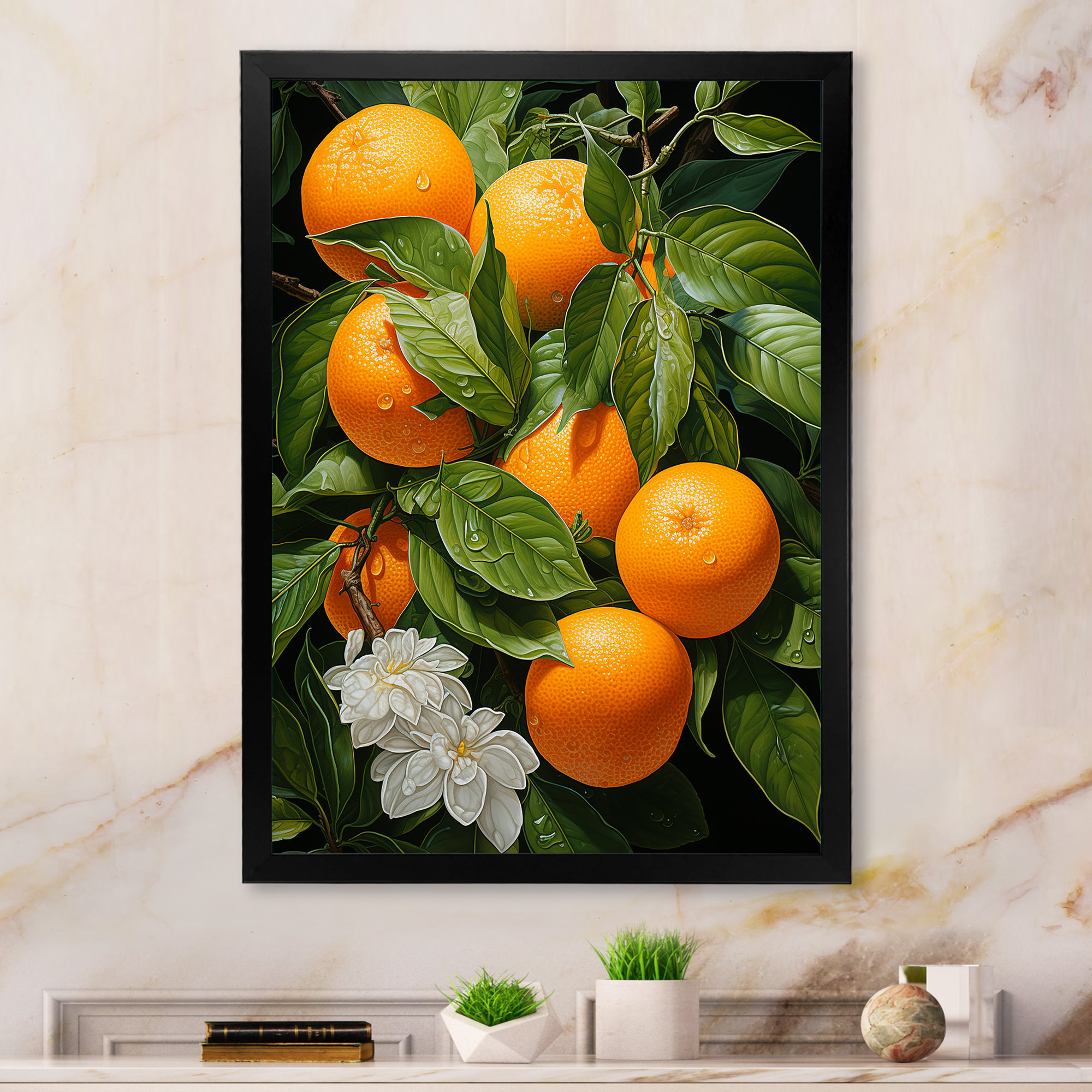 Latitude Run® Connard Tangerine Tango Bouquet II On Canvas Print | Wayfair