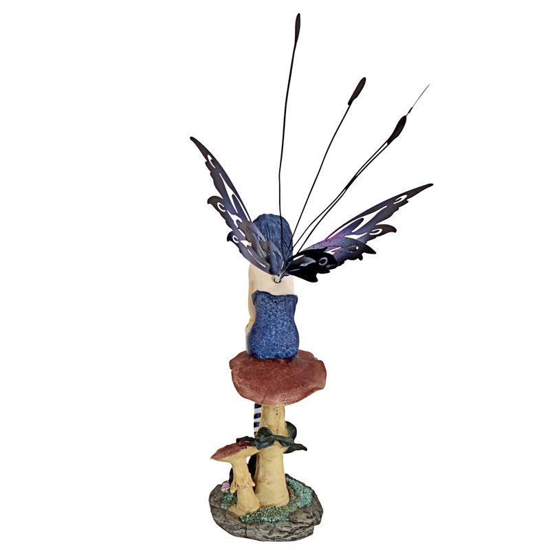 Design Toscano Pepperwand Fairies Sapphire Fairy Statue & Reviews | Wayfair