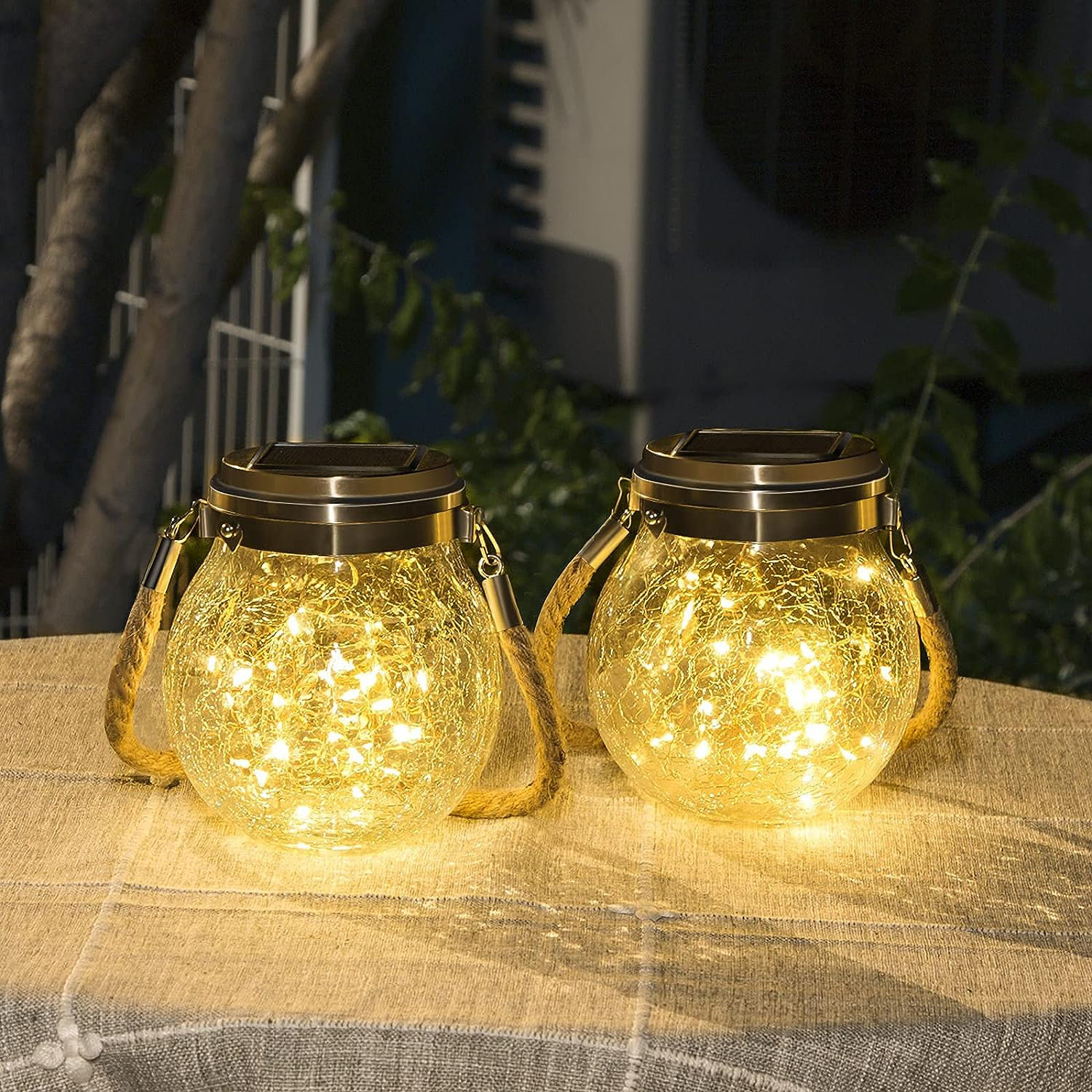 Belleze 7'' Solar Powered Integrated LED Outdoor Lantern | Wayfair