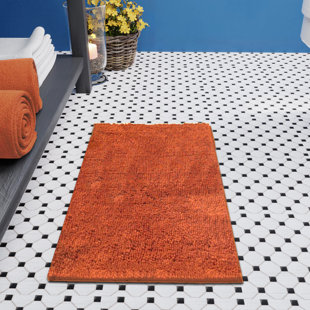 Orange Bath Rugs & Mats You'll Love | Wayfair