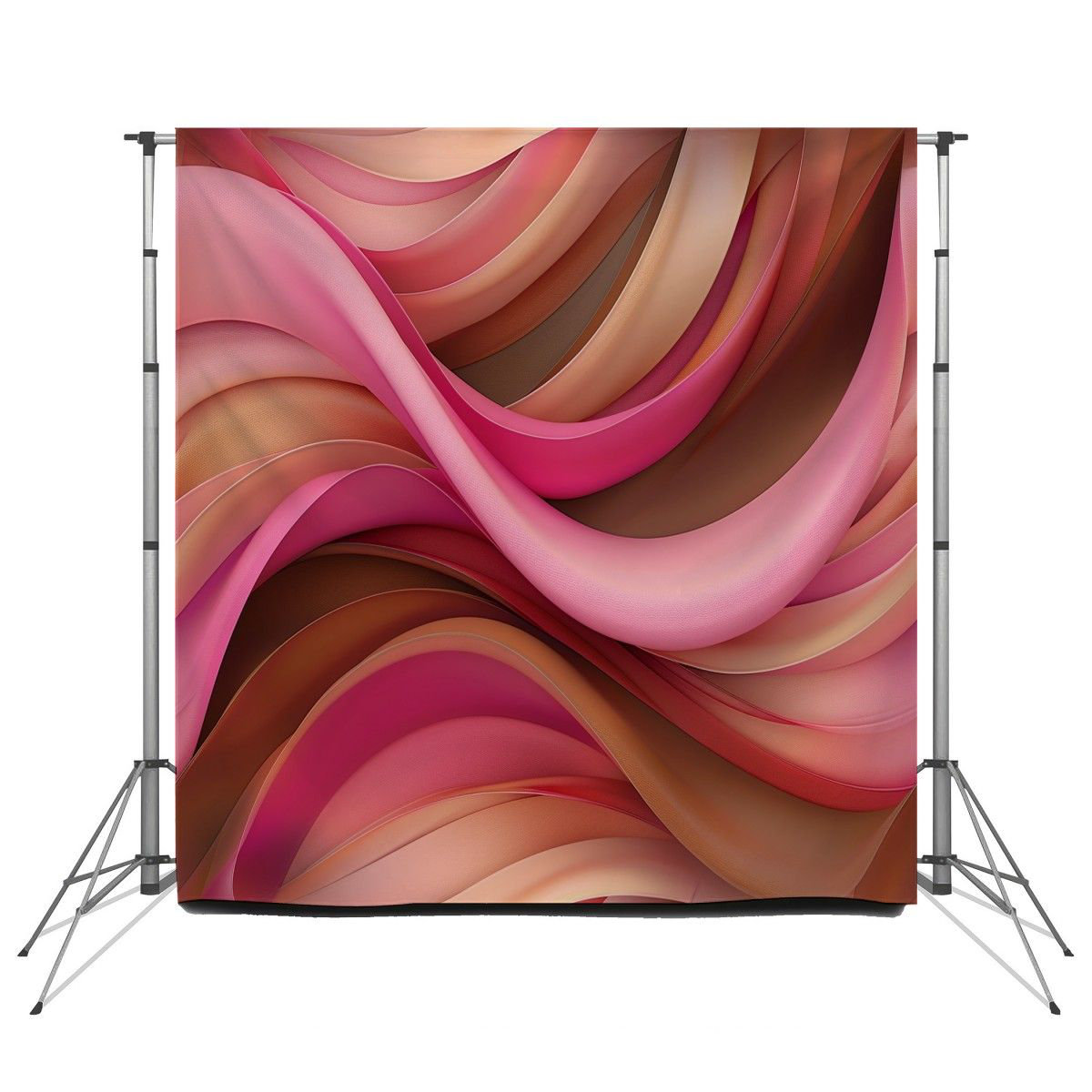 VisionDecor Curved Stripes Backdrop Pattern Large Pink Waves Photo ...