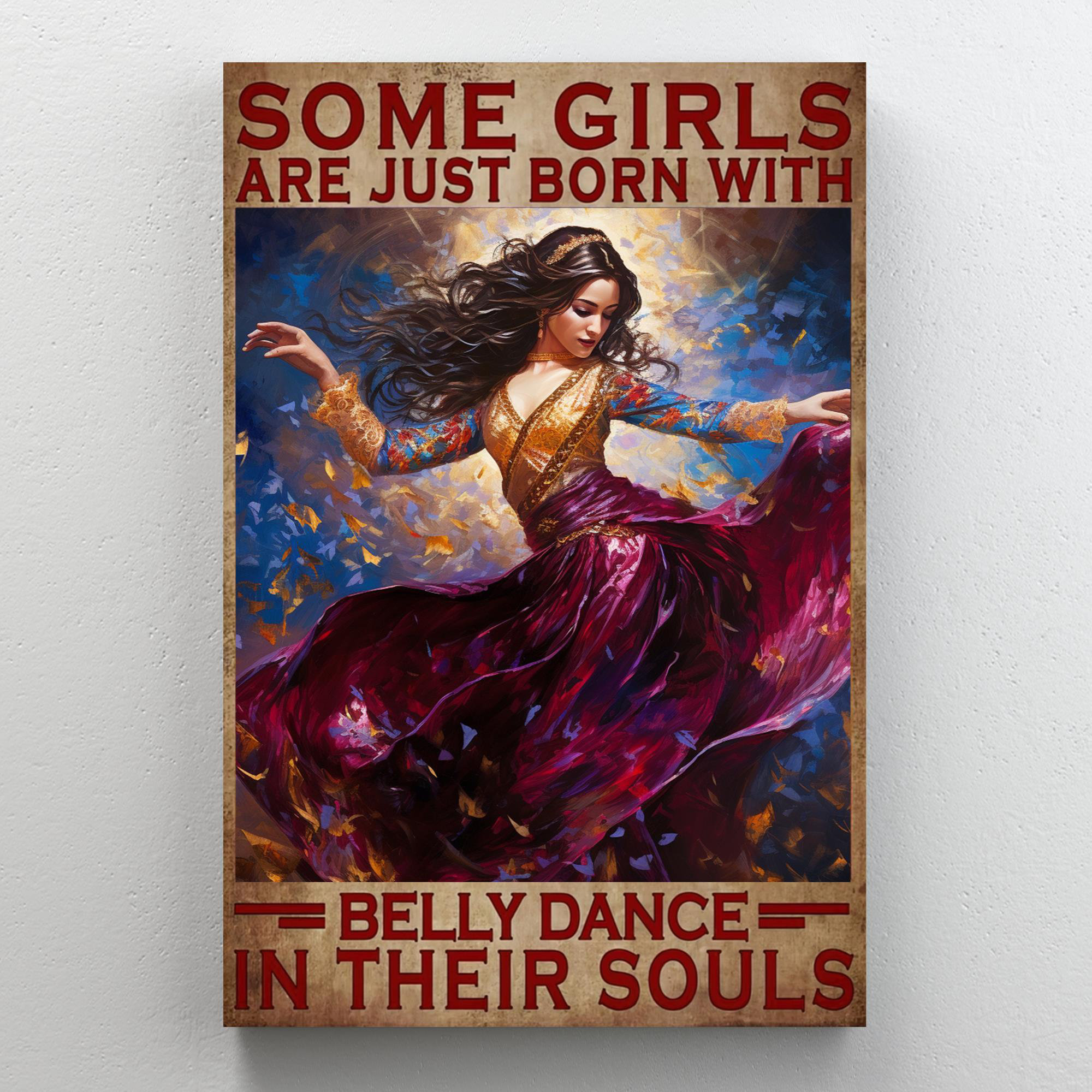 Trinx Hiromoto Some Girls Are Just Born With Belly Dance On Canvas ...