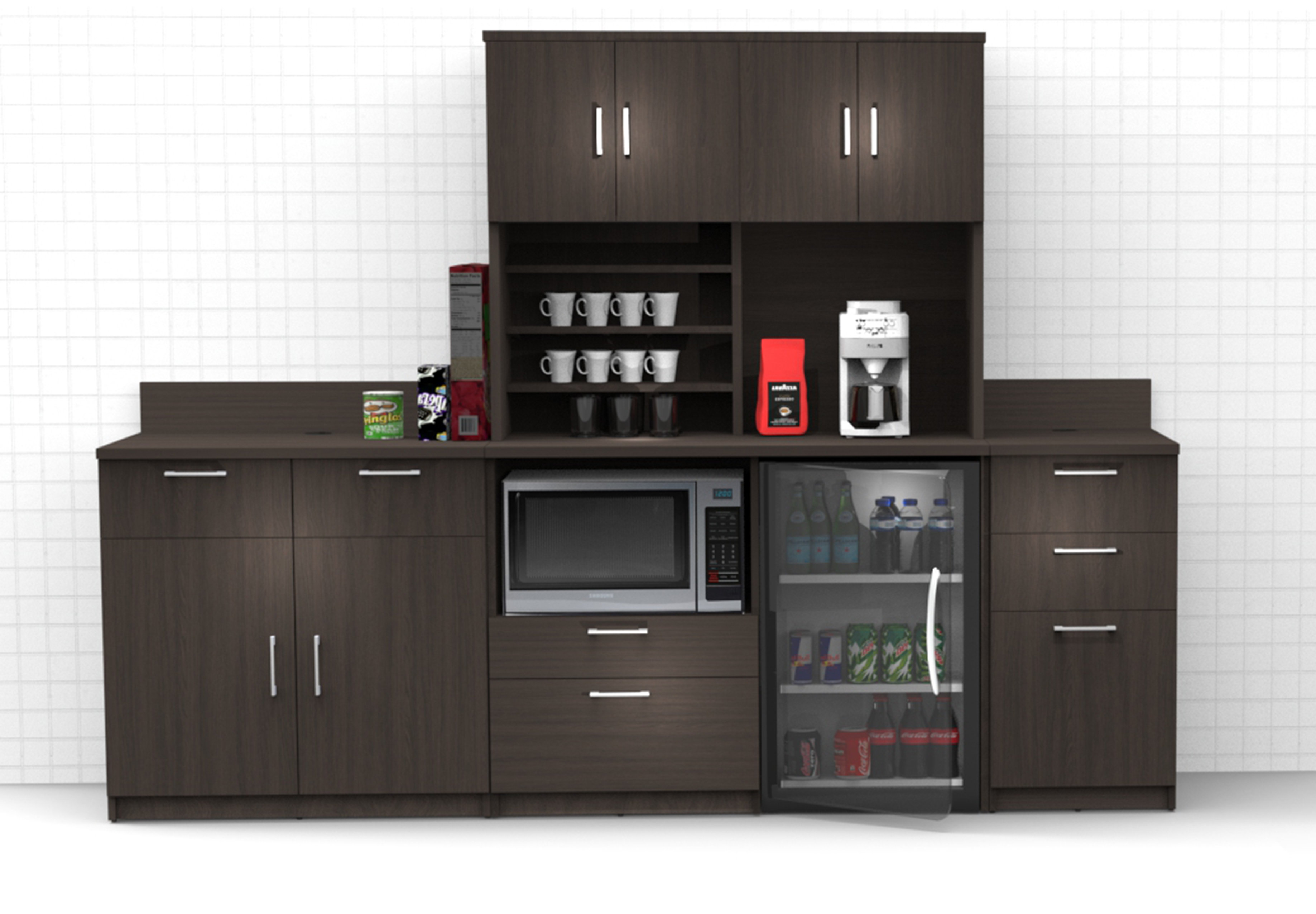 Breaktime Buffet Sideboard Kitchen Break Room Lunch Coffee Kitchenette ...