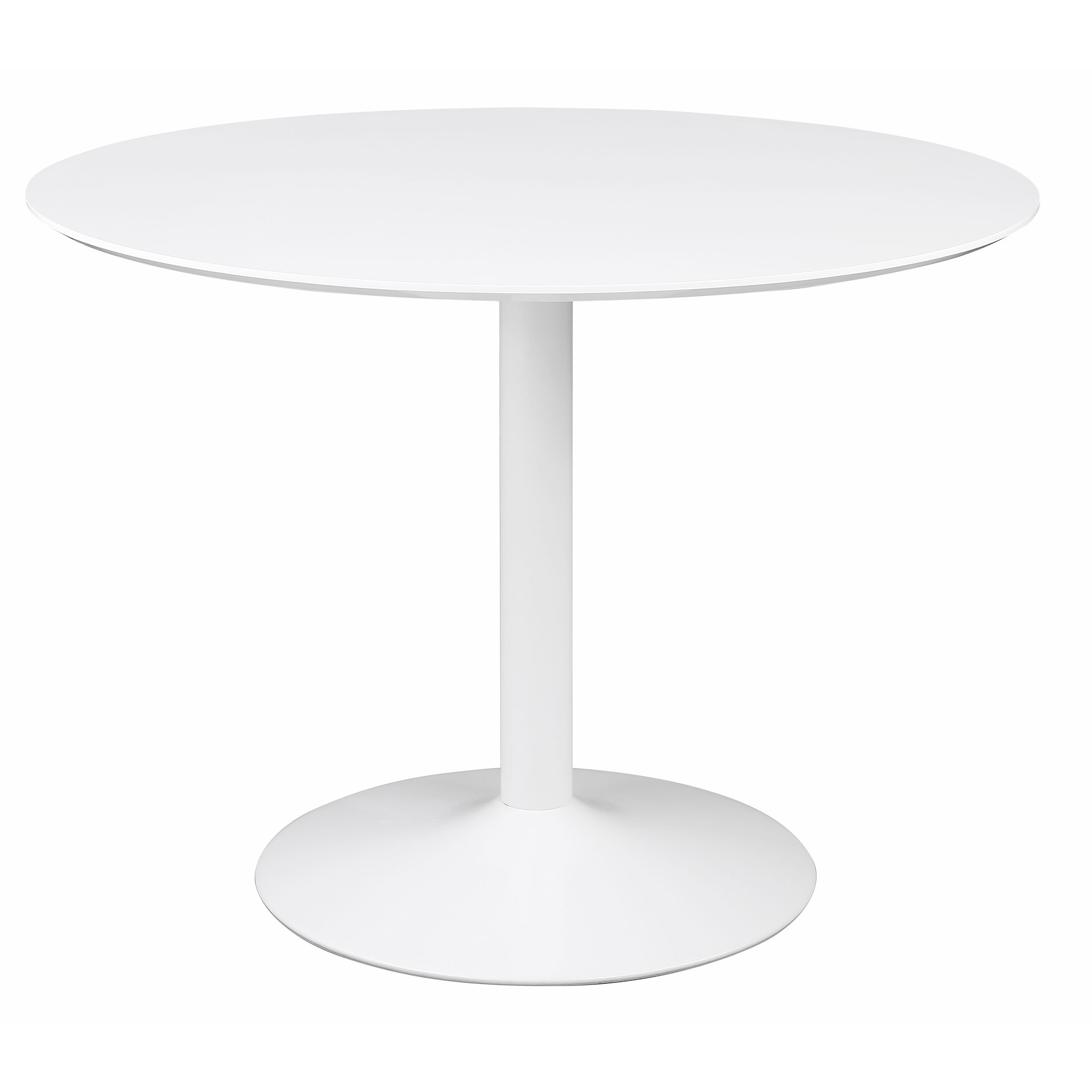 Winston Porter Lowry Round 40-inch Wood Top Dining Table White | Wayfair