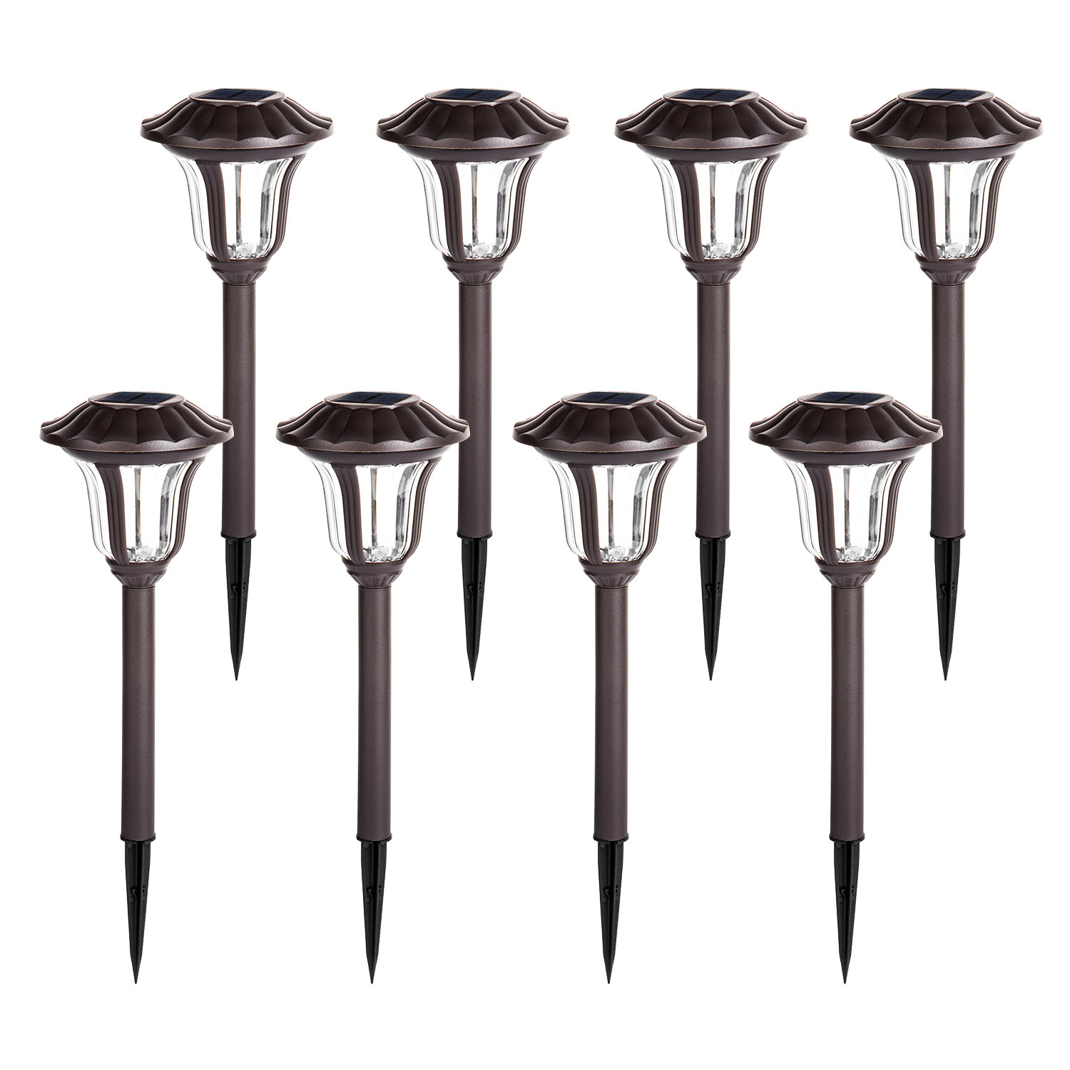 gigalumi Brown Low Voltage Solar Powered Integrated LED Pathway Light ...