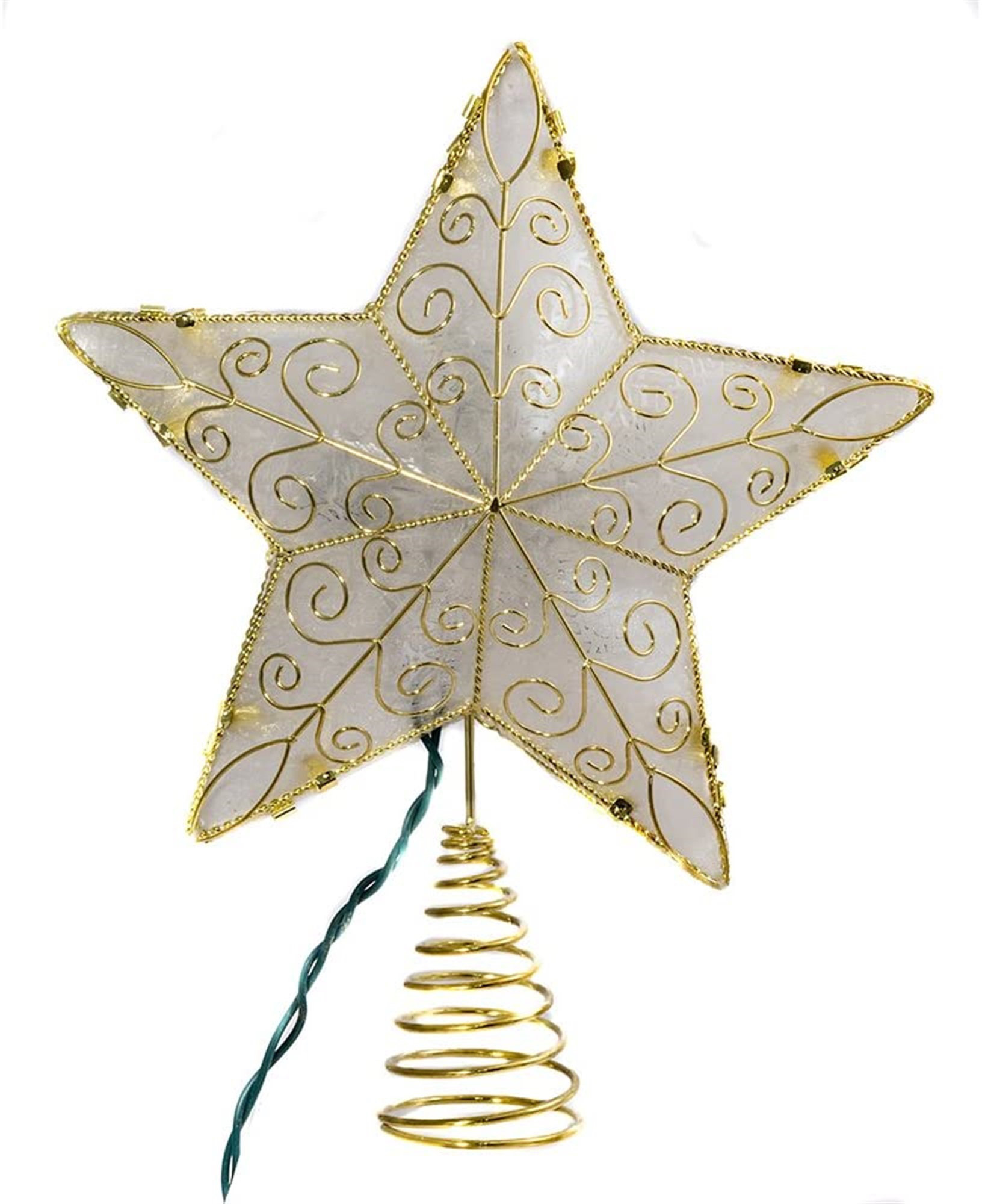 Kurt Adler Metal Tree Topper - Lighted | Wayfair