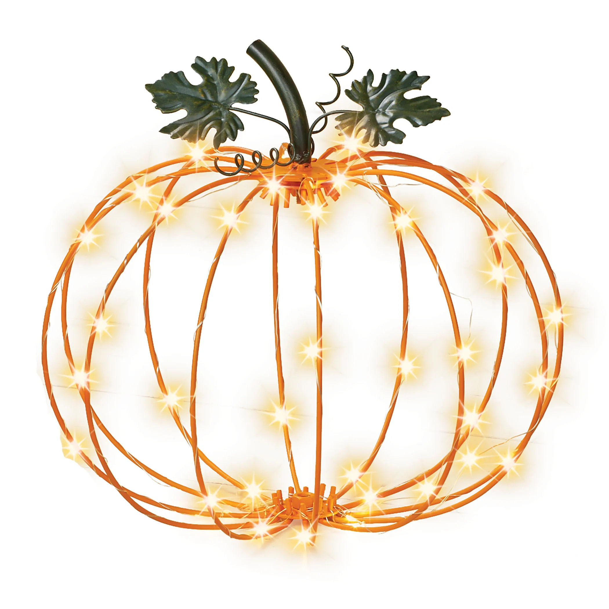 Arlmont & Co. Unique LED Lighted Pumpkin-Shaped Outdoor Garden Stake ...