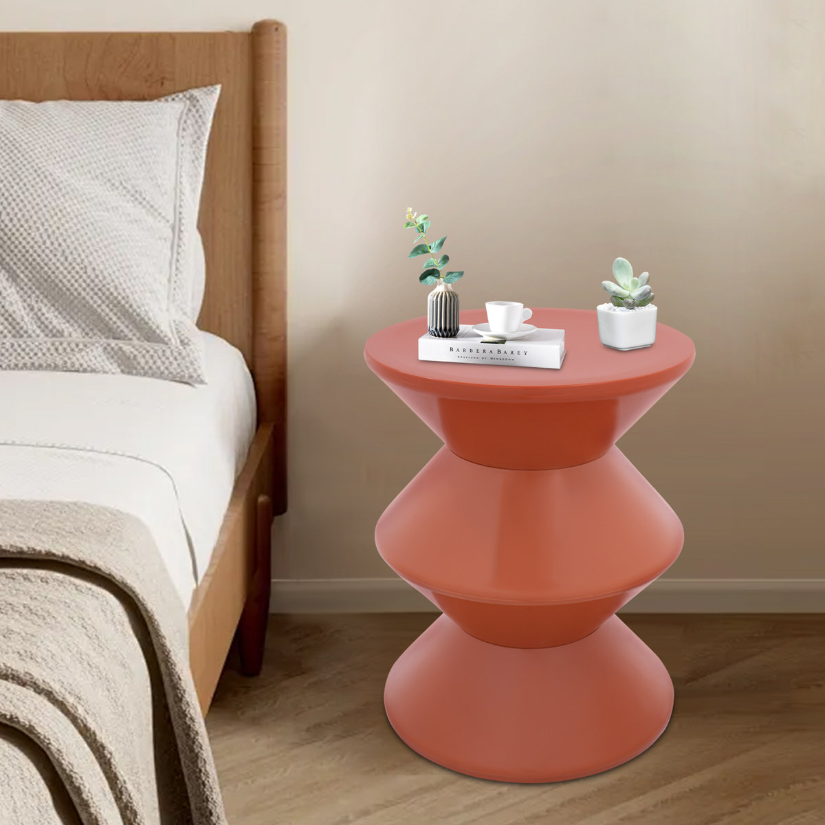 Wrought Studio™ Modern Round Side/End Table | Wayfair
