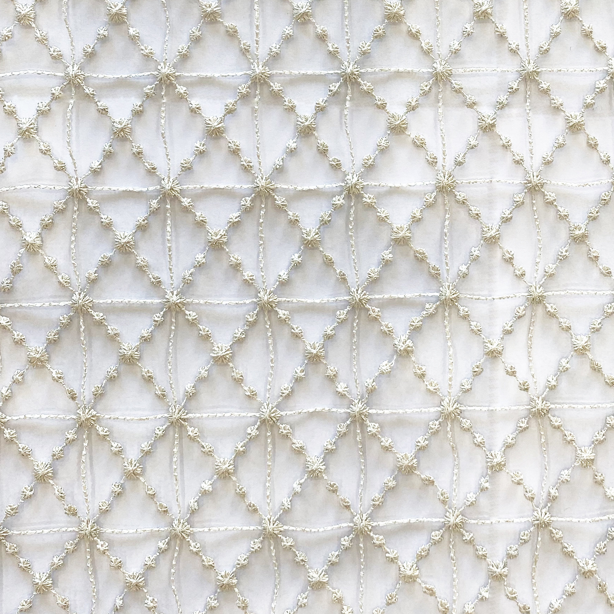 Rodeo Home Sanders Fabric | Net Like Diamond Shaped Sheer Fabric | Wayfair