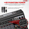 5 Core Audio Mixer 8 Channel DJ Controller Professional Sound Board ...