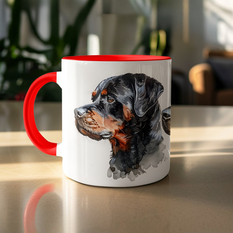 East Urban Home 11oz Watercolour French Bulldog Design Coffee Mug ...