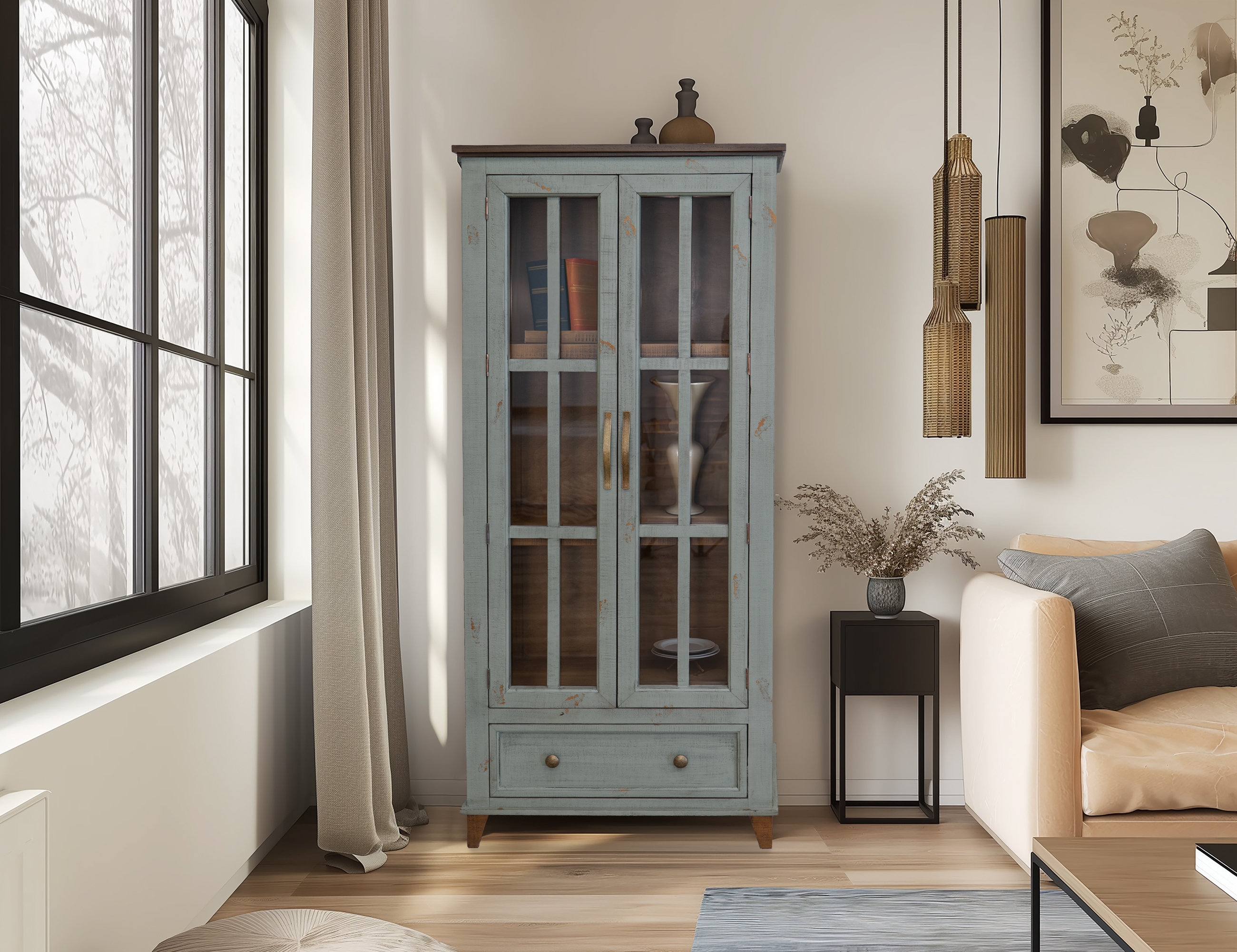 International Furniture Direct Toscana Dining Cabinet | Wayfair
