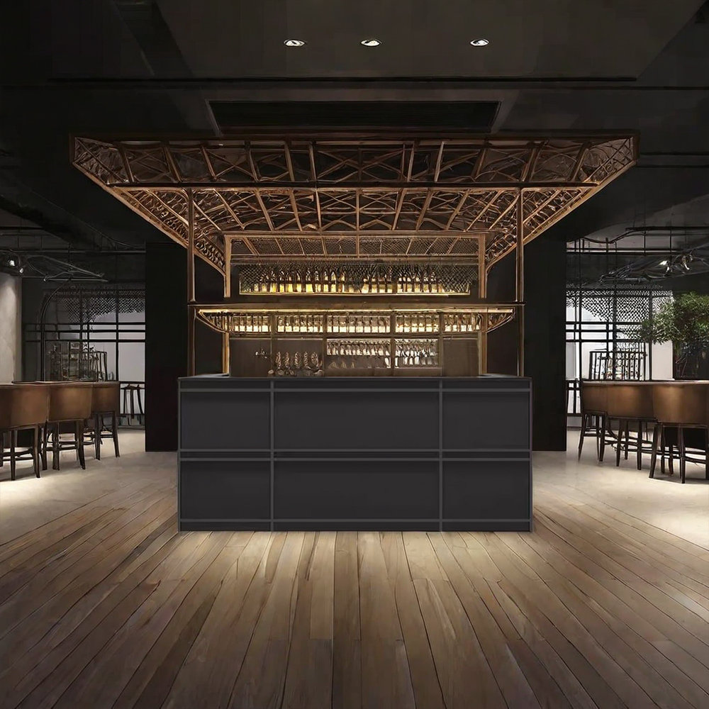 LKIWXAQ RECEPTION DESK Retro Style Bar Counter Cash Register 86.61 ...