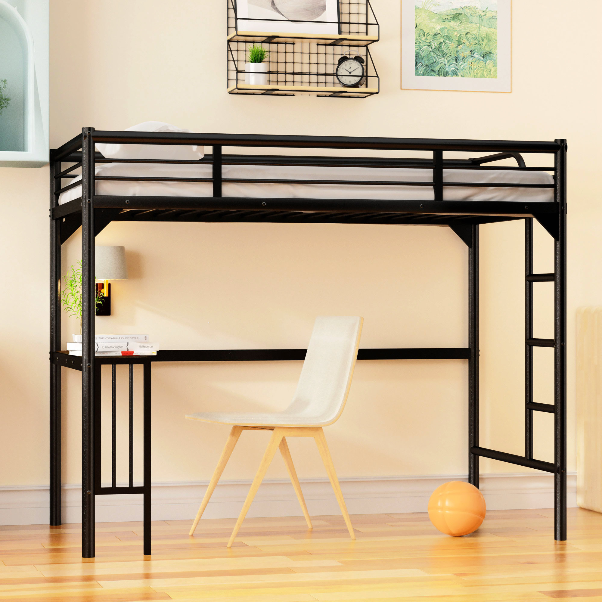 Ebern Designs Kemya Metal Slat Storage Bed | Wayfair