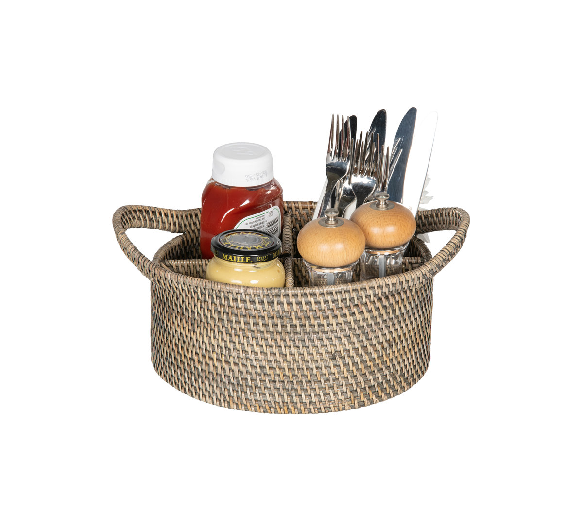 Rosecliff Heights Bavan Handwoven Oval Rattan Flatware Caddy & Reviews ...