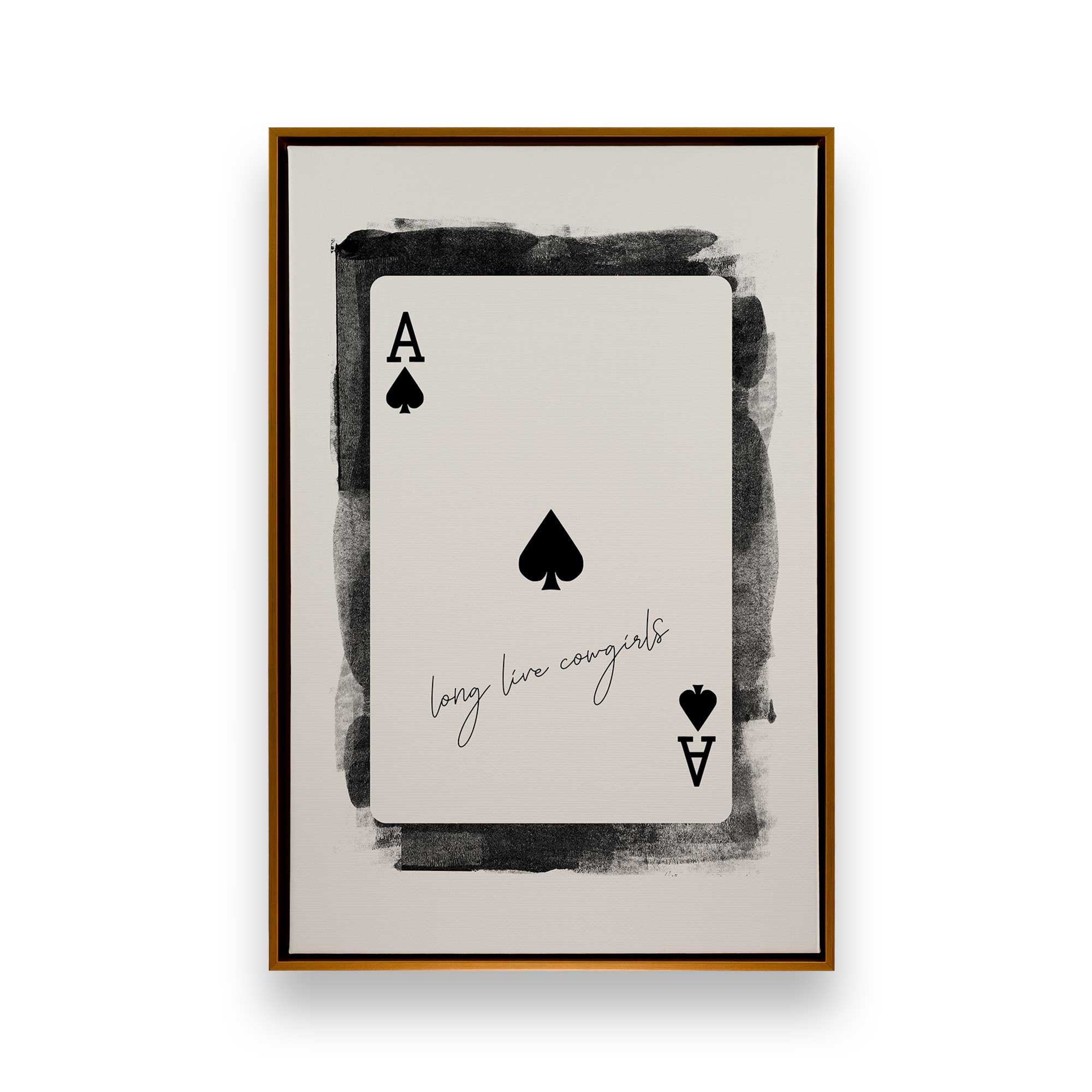 Winston Porter Monochrome Western Cards I Canvas Print | Wayfair