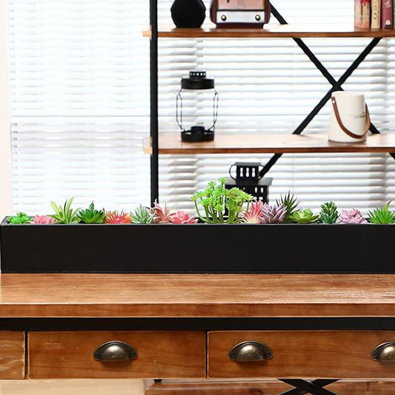 Latitude Run® Rectangular Window Sill Plant Box, Indoor Large Modern ...