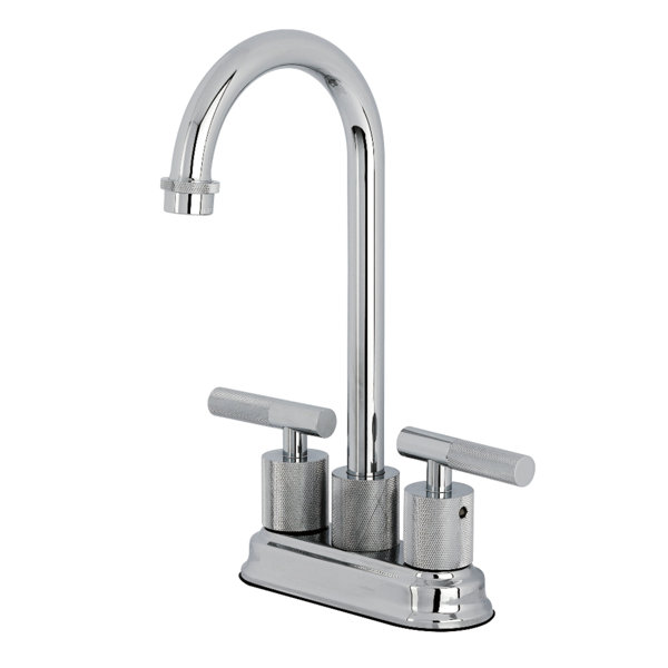Kingston Brass Convergent Two-Handle 2-Hole Deck Mount Bar Faucet With ...