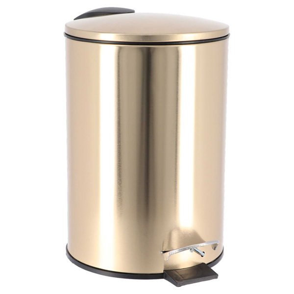 Gold Bathroom Trash Cans You'll Love | Wayfair