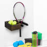 Arlmont & Co. Naszir Wood Wall Mounted Tennis Ball Sports Rack | Wayfair