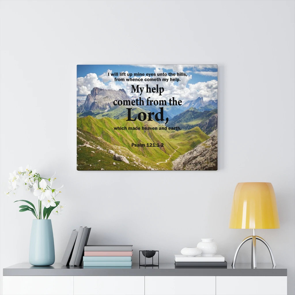 Trinx My Help Is God Psalm 121:1-2 Wall Art Christian Home Décor | Wayfair