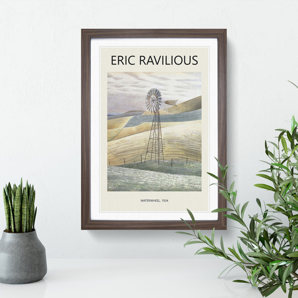 East Urban Home Furlongs Waterwheel by Eric Ravilious - Single Picture ...