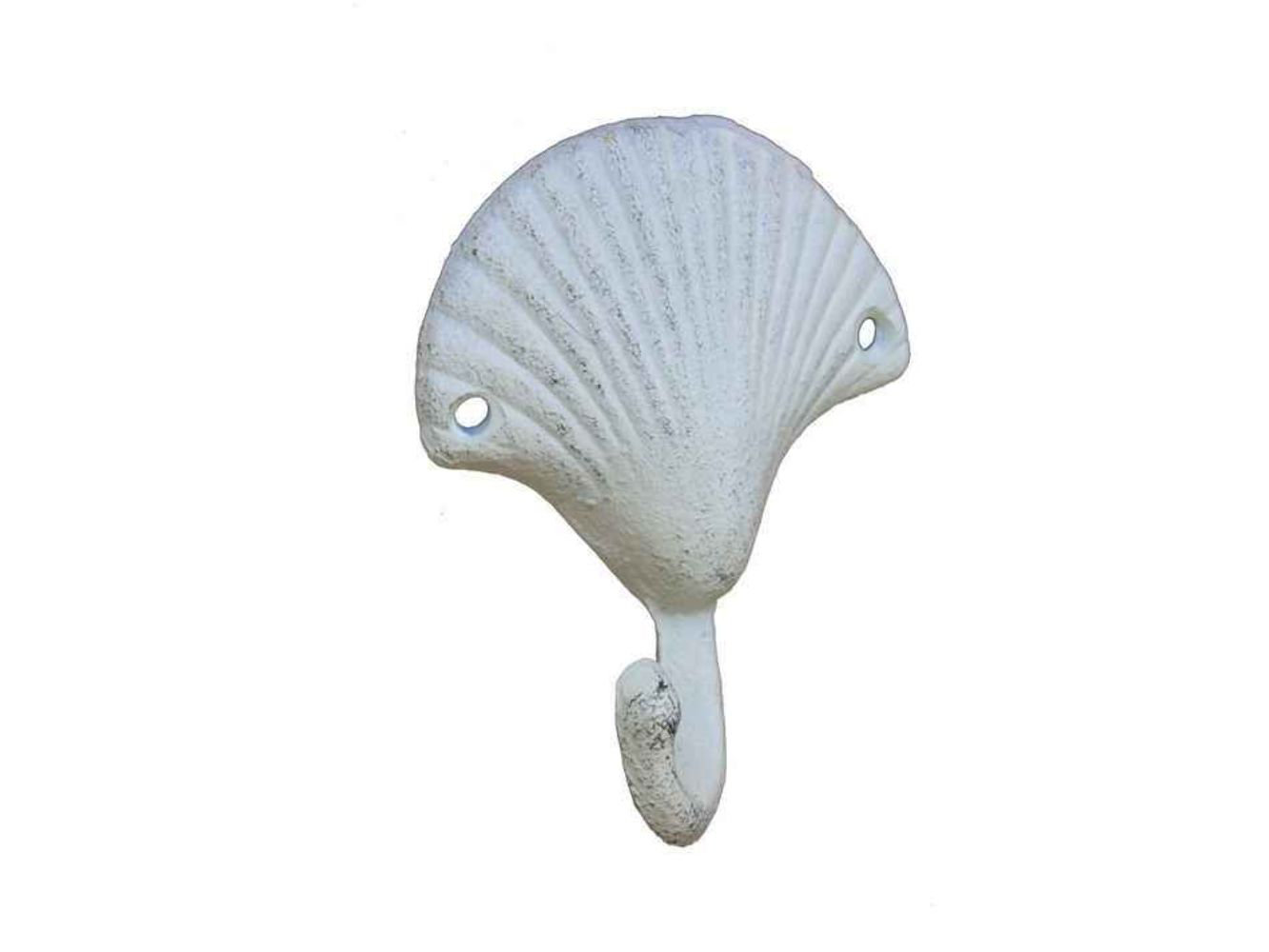 Breakwater Bay Aged Cast Iron Seashell Wall Hook & Reviews | Wayfair