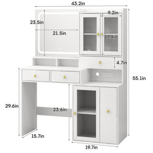 Ivy Bronx Maziah Vanity & Reviews | Wayfair