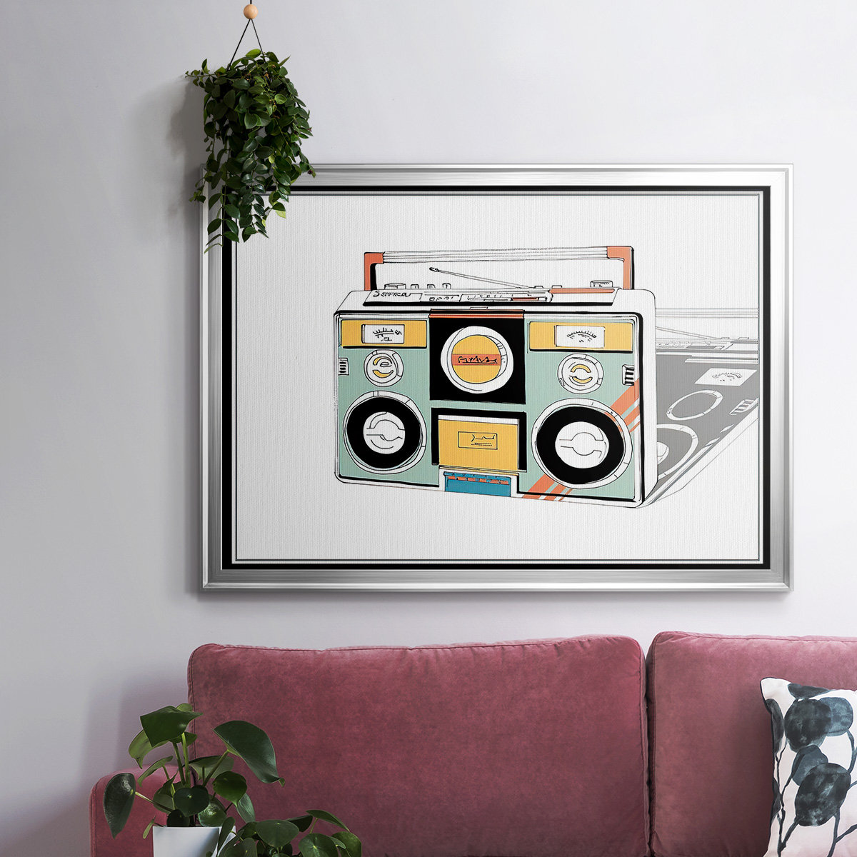Winston Porter Jamming I Framed On Canvas Print | Wayfair