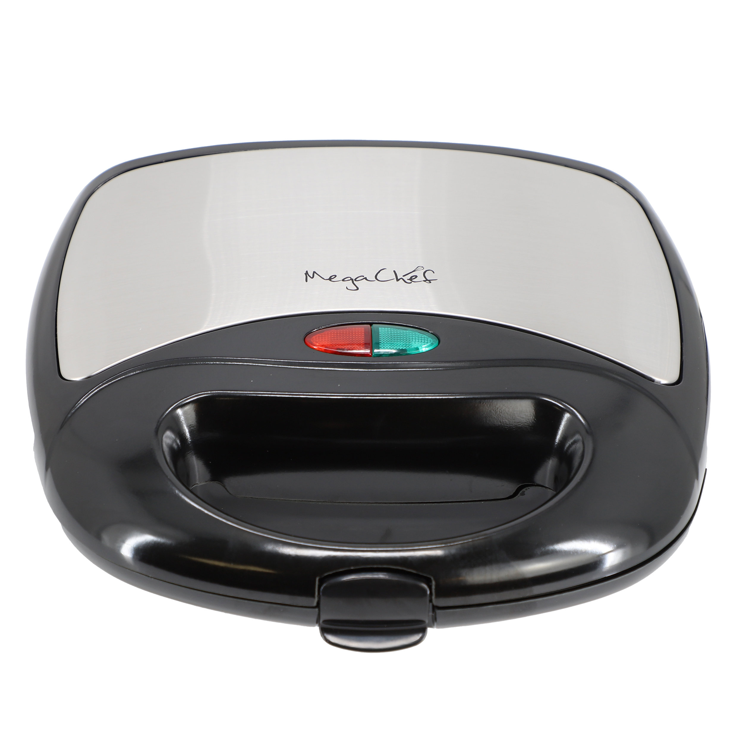 MegaChef Electric Compact Aluminum Nonstick Sandwich Maker in Black ...