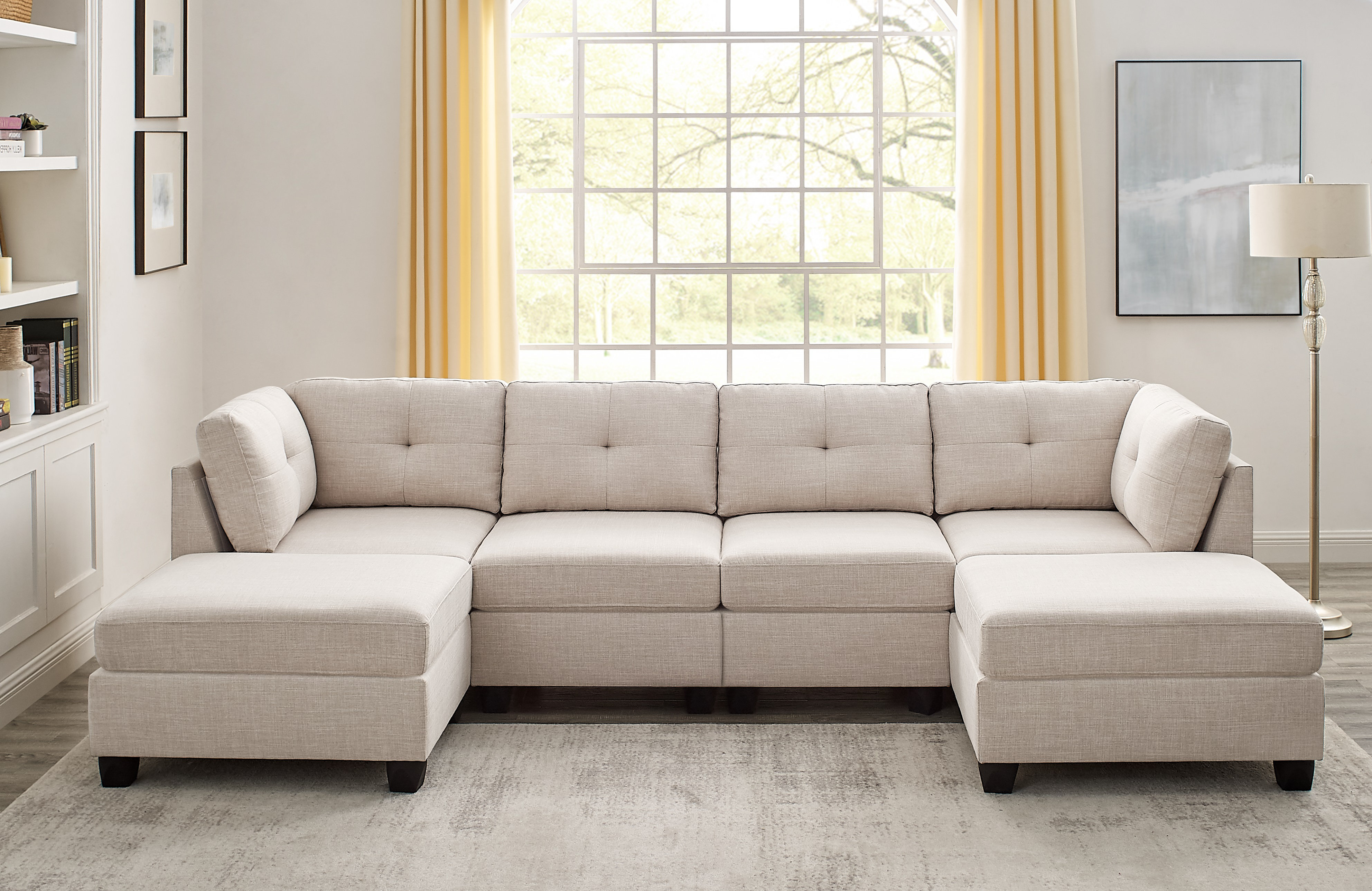 Ashdown 6 Piece Upholstered Sectional