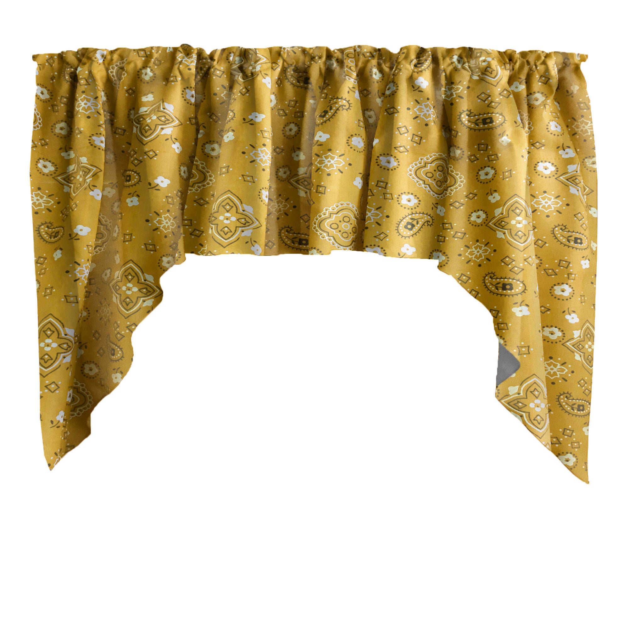 lovemyfabric Bandanna Paisley Print Swag Window Valance - Wayfair Canada