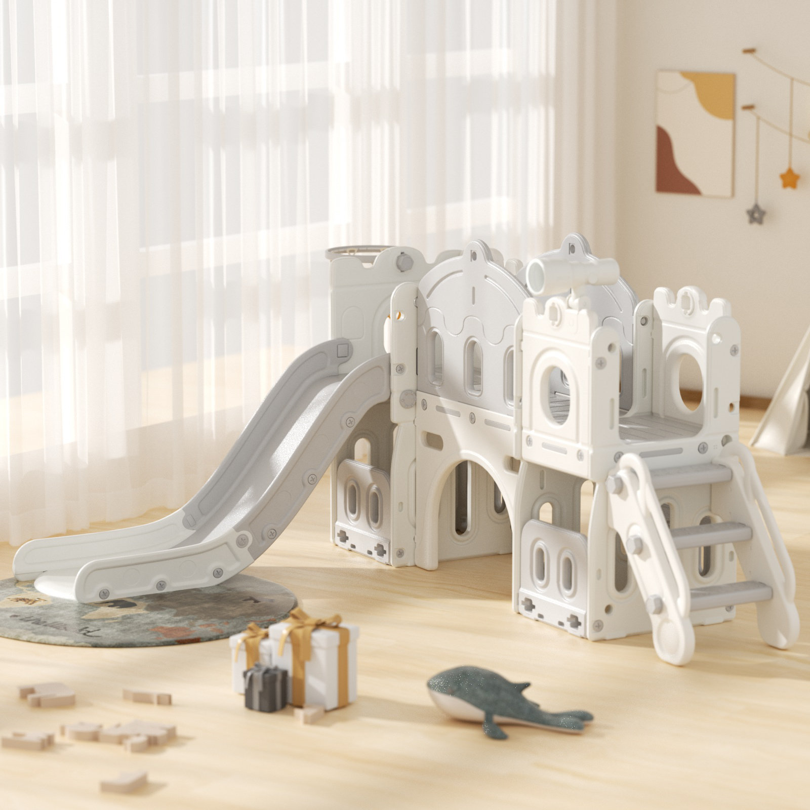 67i 7 In 1 Toddler Play Slide For Inddor Outdoor Use For Kids Age 1 ...